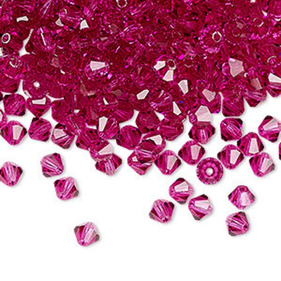PRECIOSA 4mm Bicones Pack 144 1 Gross Fuschia - Etsy