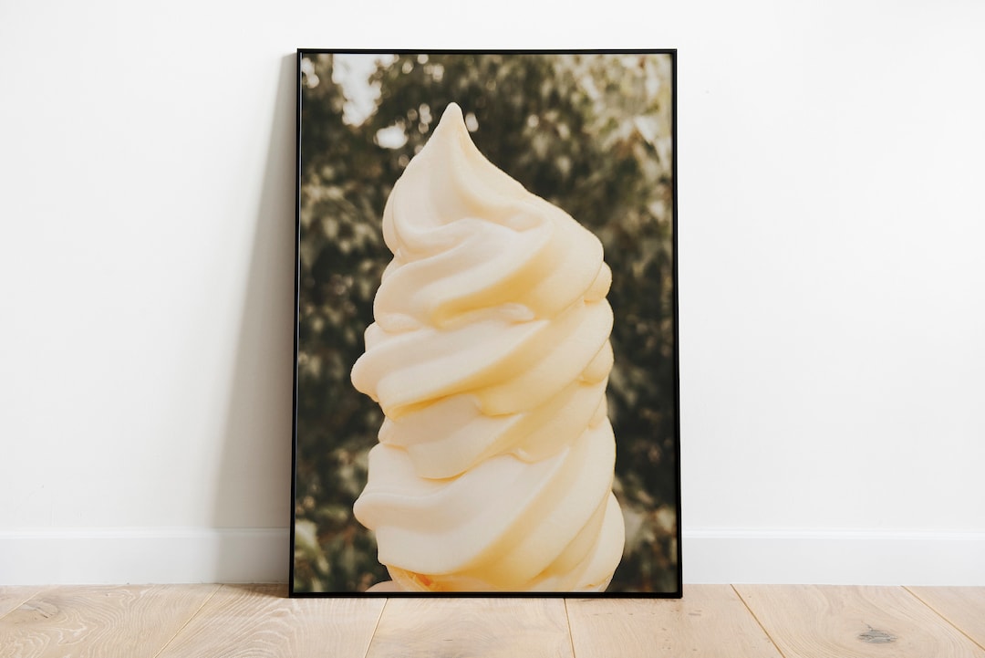 Dole Whip Ice Cream Treat Fantasy Theme Park Southern California Print ...