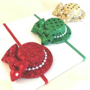 Sparkly Mini Hat Clip With Bow Valentine's Headband - Etsy