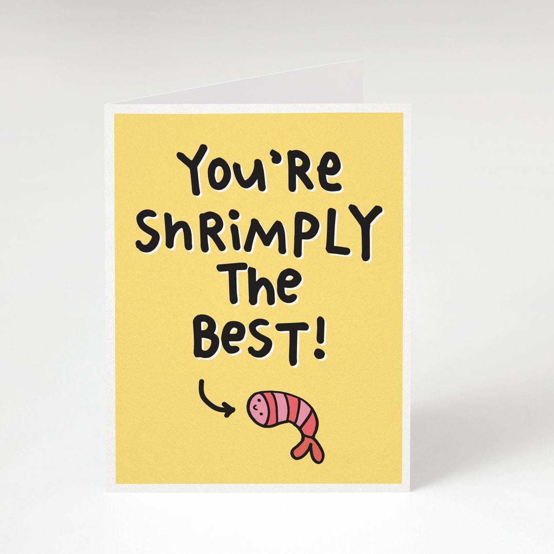You're Shrimply the Best Greeting Card. Funny - Etsy