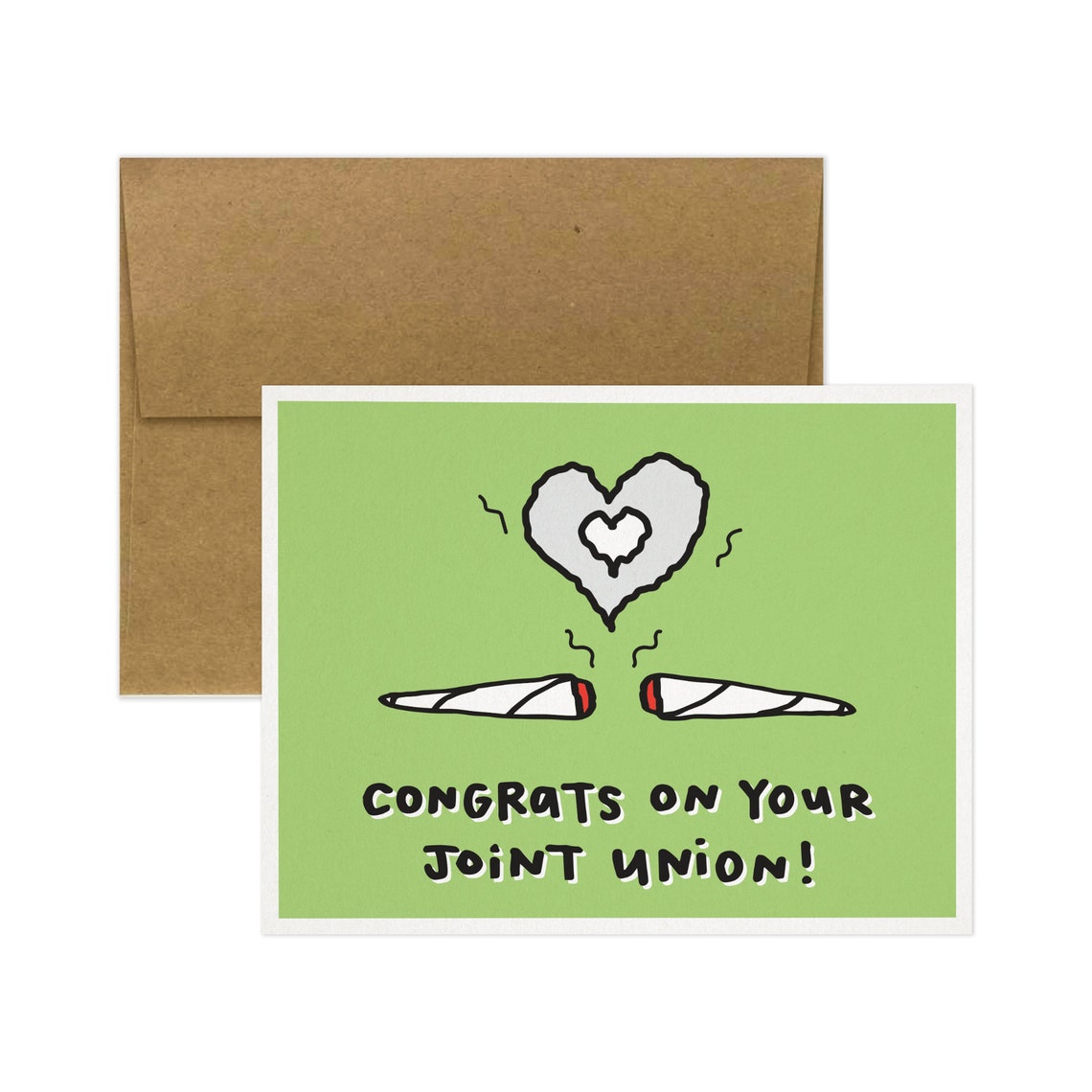 Congrats on Your Joint Union Greeting Card. Wedding Card. - Etsy