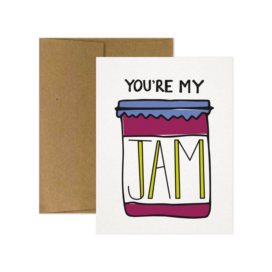 You're My Jam Card Greeting Card. Love Card. Funny - Etsy