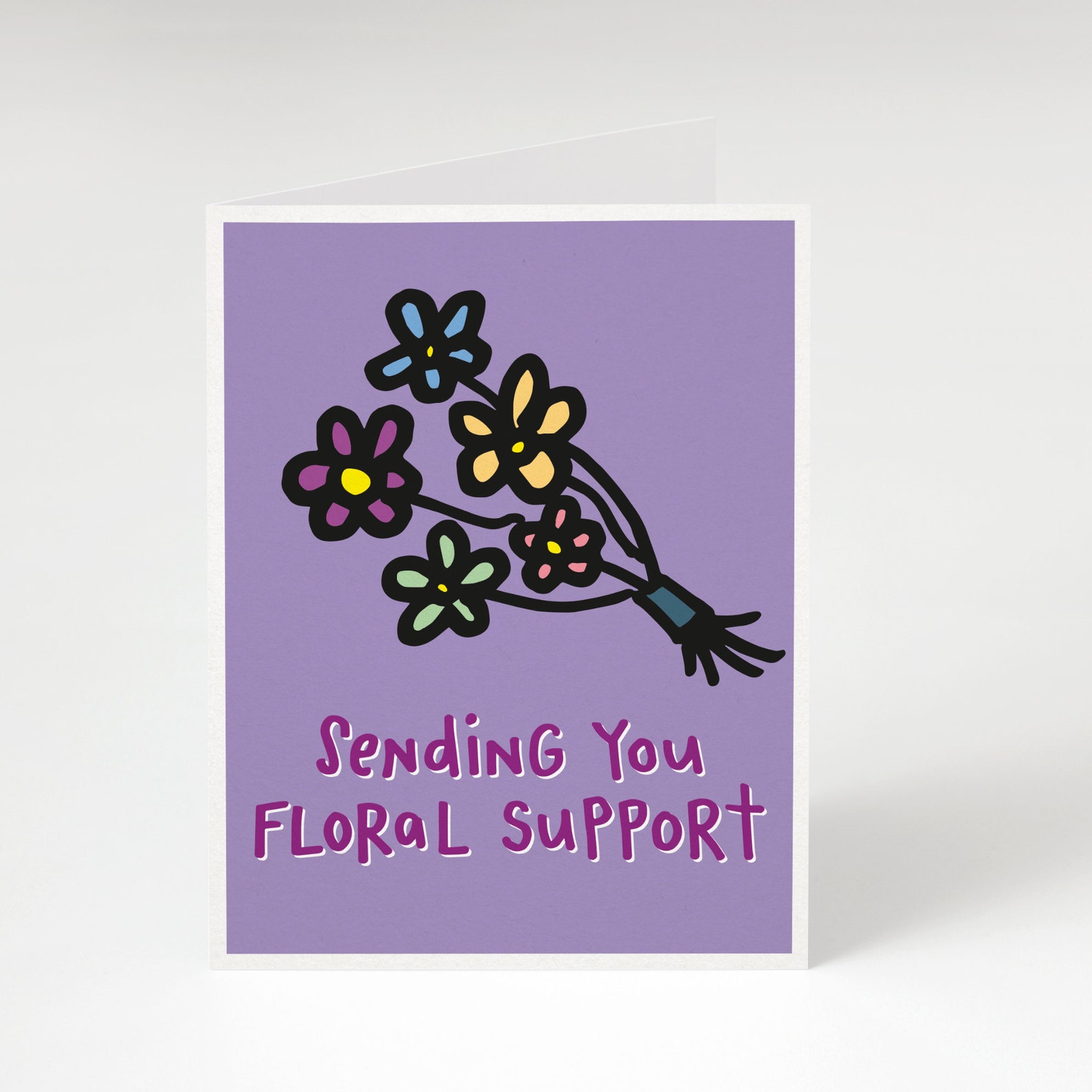 Sending Your Floral Support Greeting Card. Support Card. | Etsy