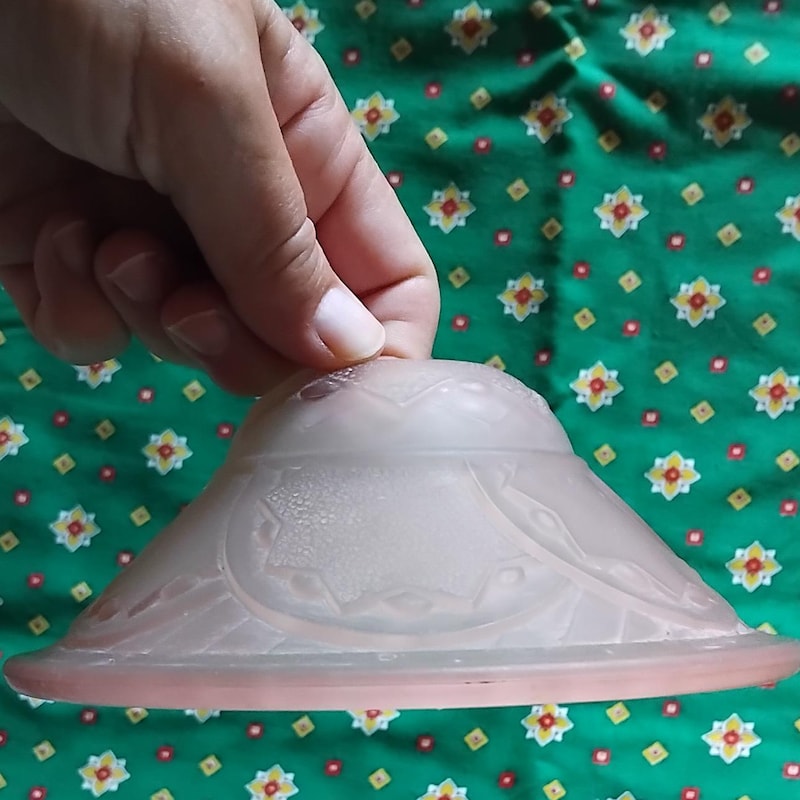 Vintage Glass Shade French - Etsy