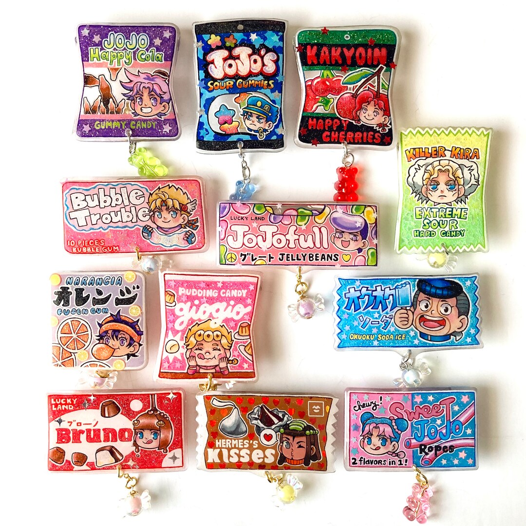 Assorted Character Candies Badge / Pin / Brooch - Etsy