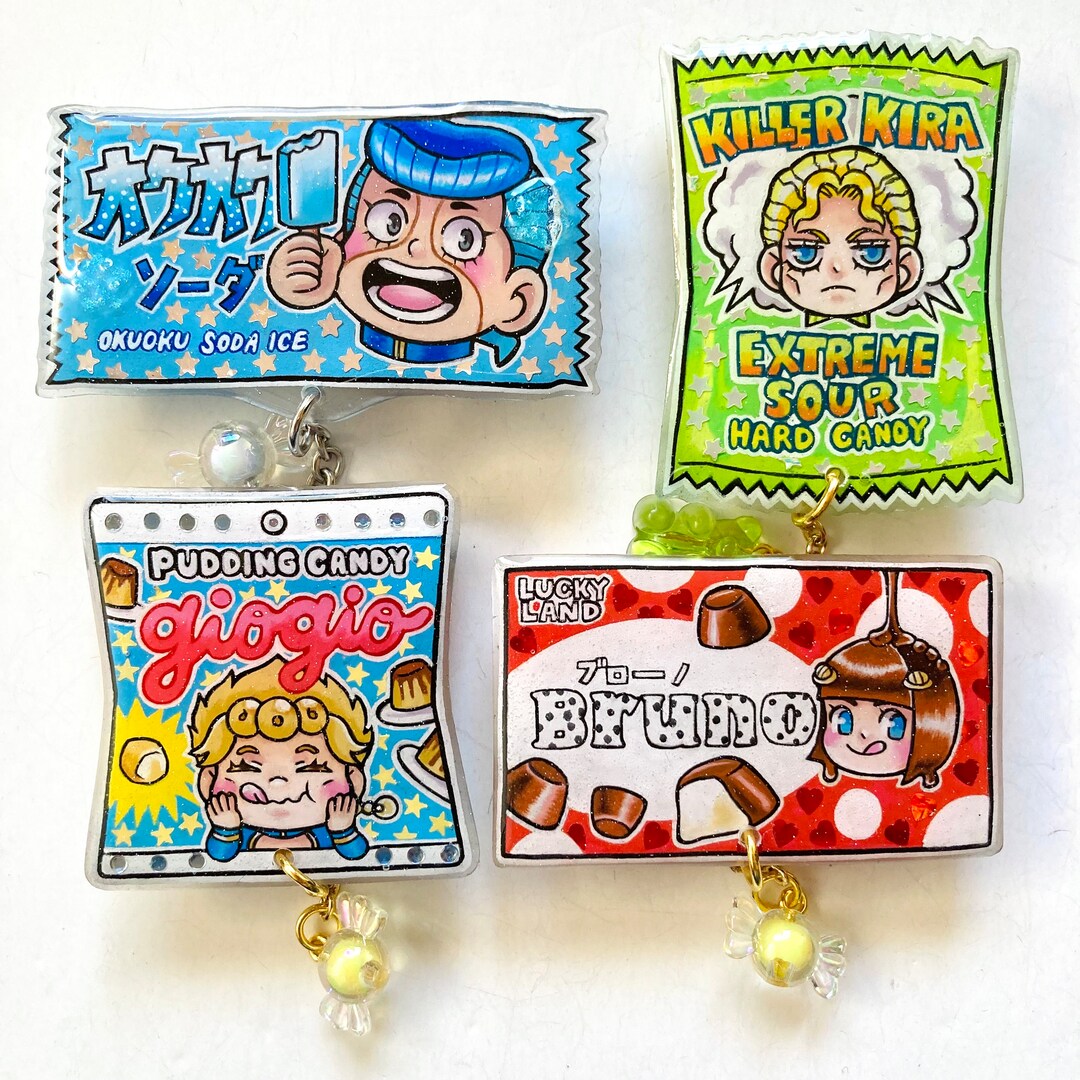 Assorted Character Candies Badge / Pin / Brooch - Etsy