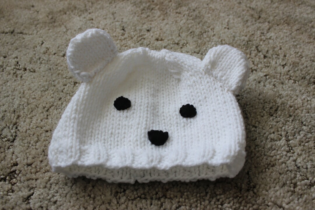 Polar Bear Hat - Etsy