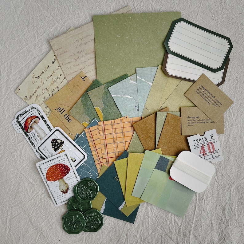 Scrapbook Set - Aesthetic Journal Kit - Junk Journaling - Poetry Themed ...