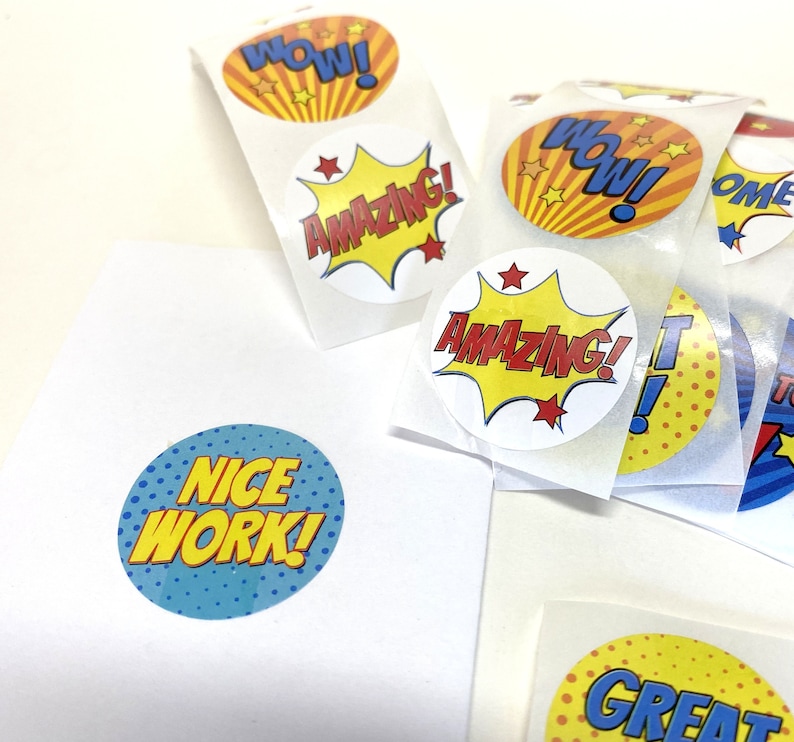 Reward Sticker 1 Inch Round Small Sticker for School - Etsy