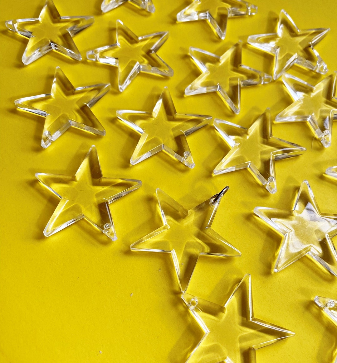 Clear Acrylic Star Charm, for Pendant, Keychain, Ornament, Perfect ...
