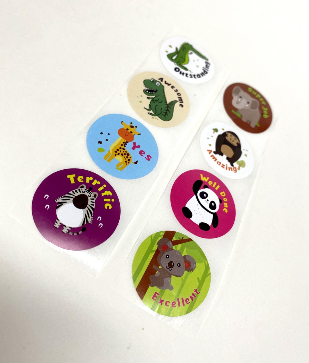 Cute Reward Sticker, Animal 1 Inch Round, Small Sticker for School ...