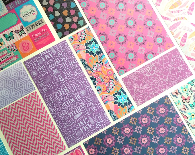 Paper Scrap Pack. DIY Card Making, Scrapbooking Paper, Paper Crafts ...
