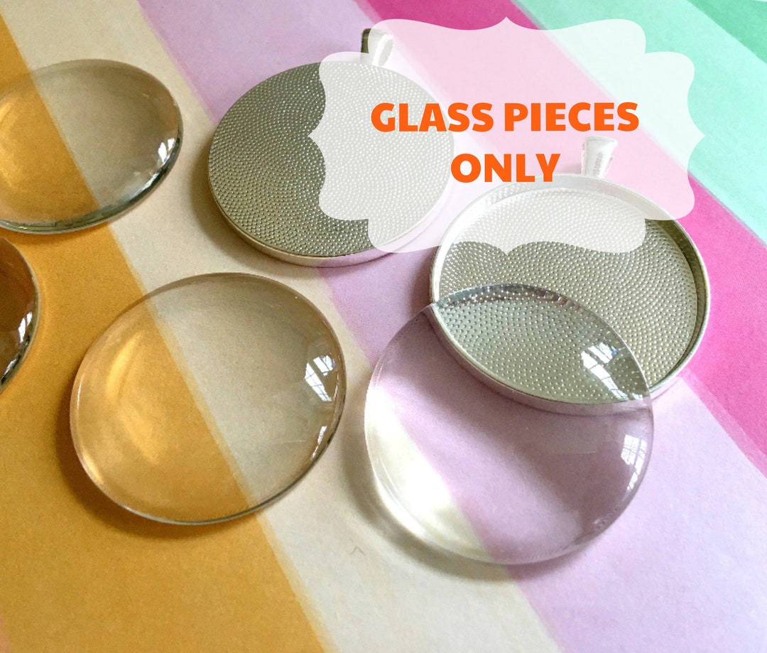 Clear Glass Dome Cabochon 38mm Round Cabochon, Magnet DIY, Pendants ...