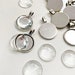 DIY Pendant Kit. 20mm Glass Cabochon & Silver Toned Round Pendant Tray ...