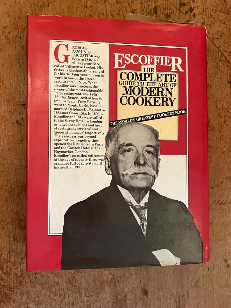 Complete Guide to the Art of Modern Cookery by Escoffier - Published ...