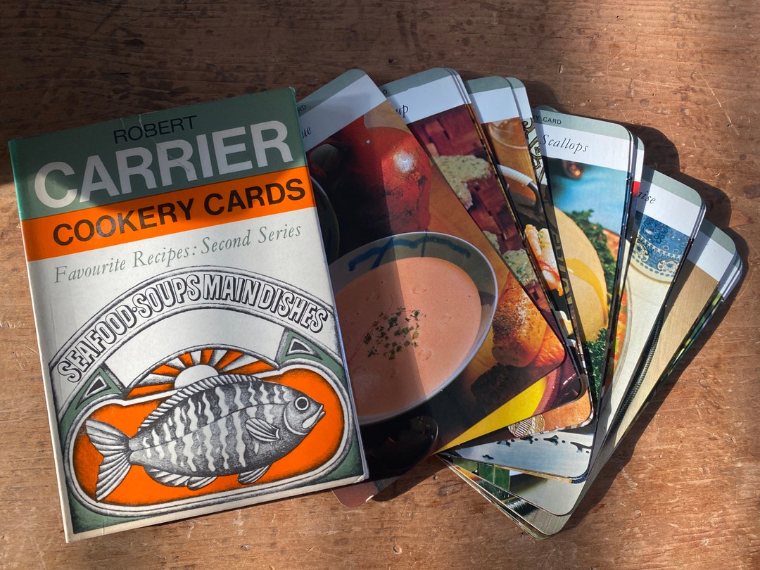 Robert Carrier Cookery Cards Seafood Soups Main Dishes - Etsy