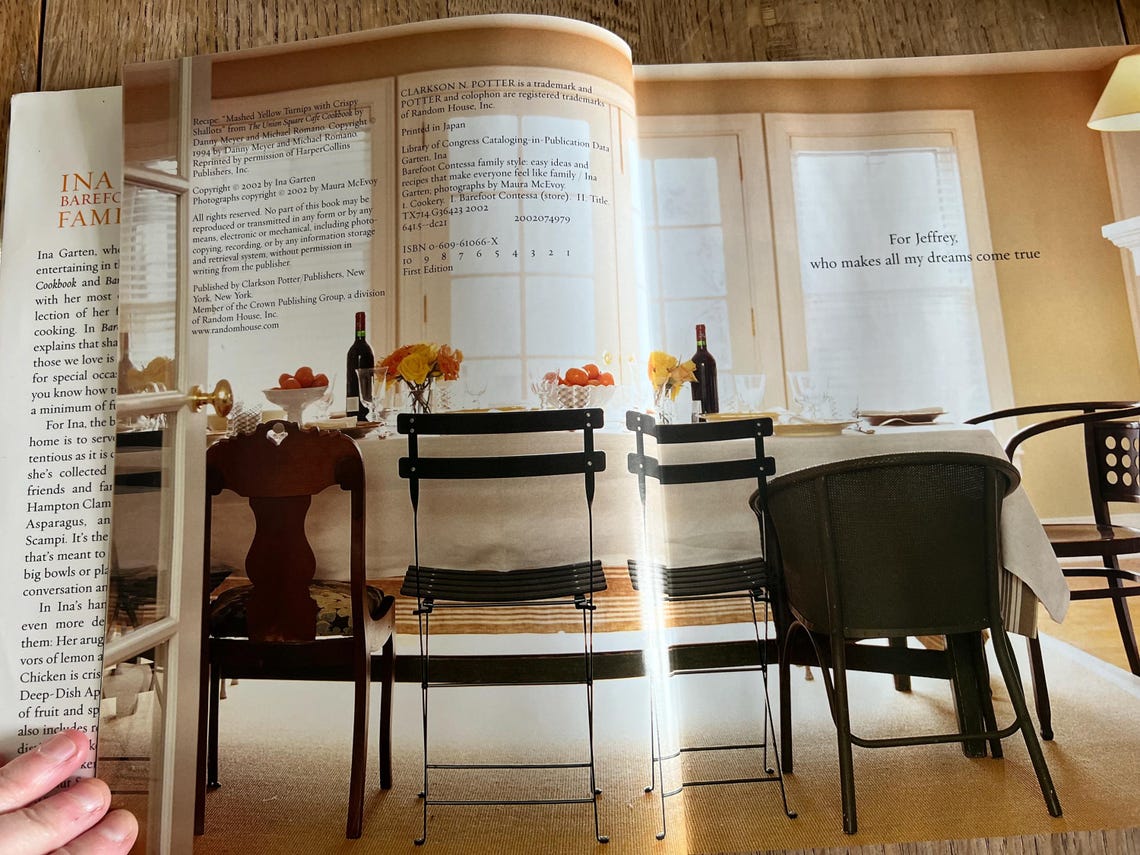 Barefoot Contessa - Family Style by Ina Garten - Published 2002 - Etsy