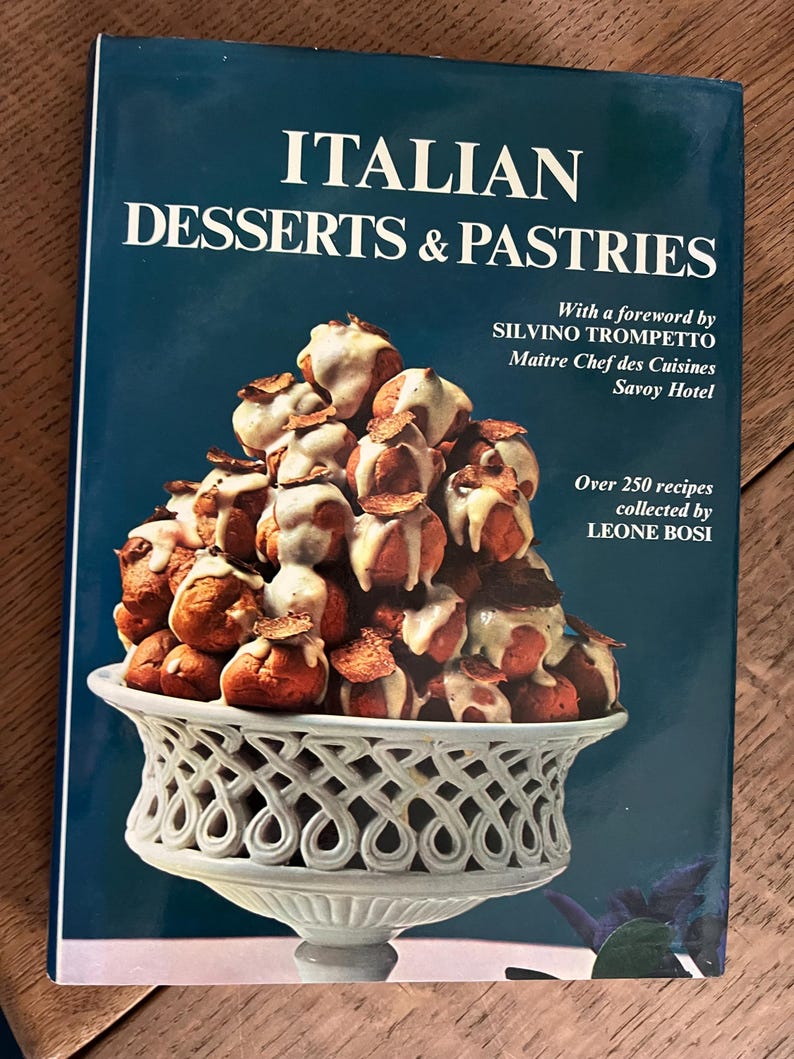 Italian Desserts and Pastries by Leone Bosi - Published 1974 - Etsy