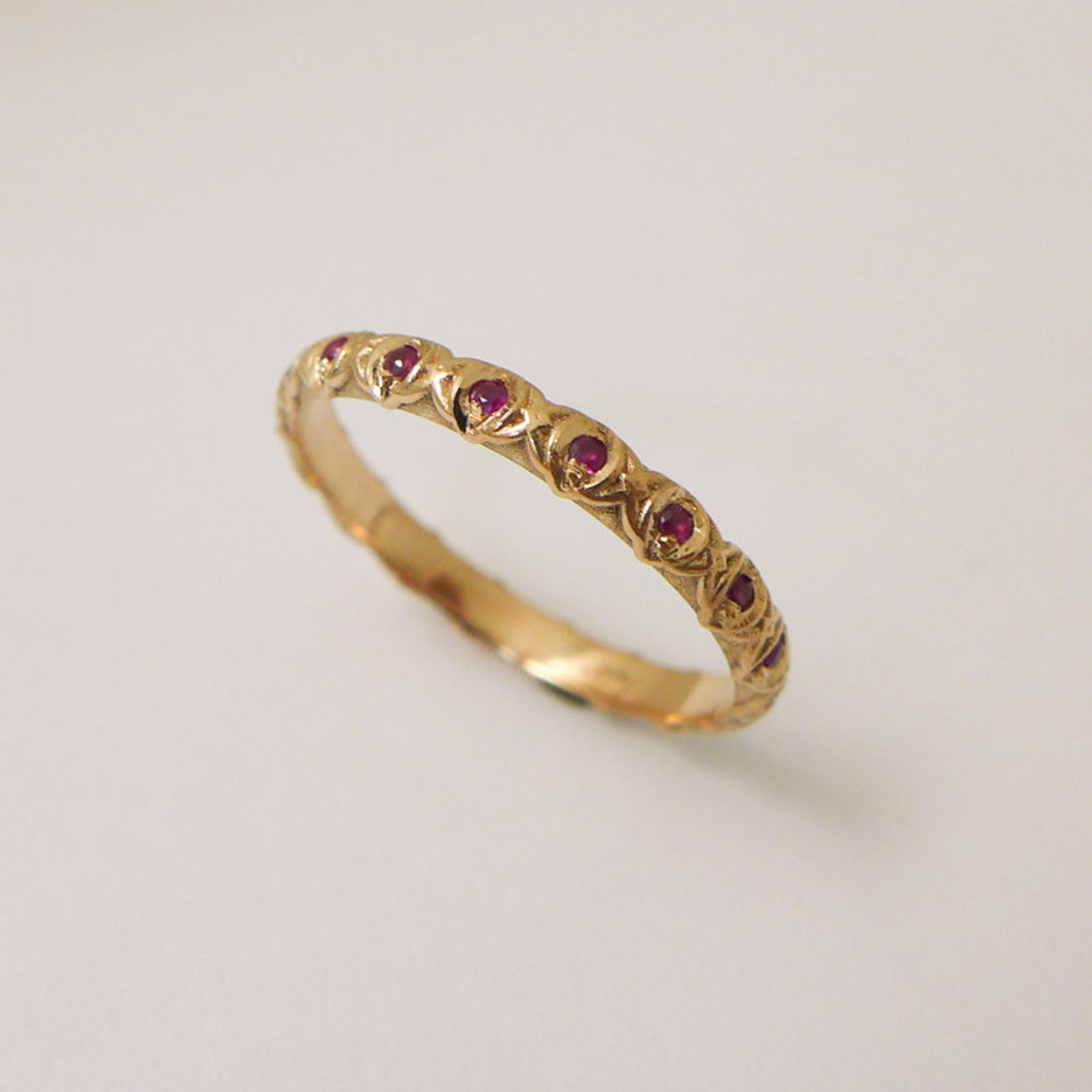 Unique Ruby Ring Dainty Gold and Rubies Ring for Women - Etsy UK
