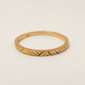 Minimalist Gold Wedding Band, Dainty Wedding Band, Slim Rose Gold Ring ...