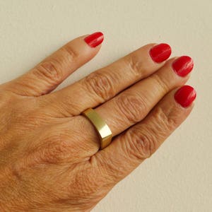 Unique Square Wedding Ring for Men and Women Handmade of 14K / 18K ...