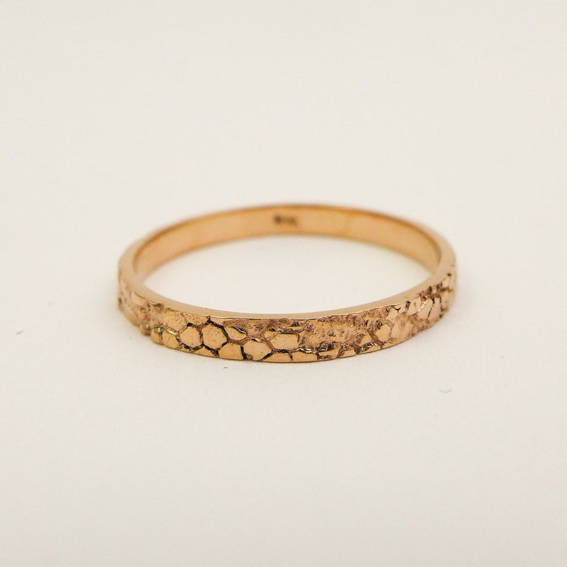 Rustic Wedding Ring for Men and Women Thin Tree Bark Wedding - Etsy