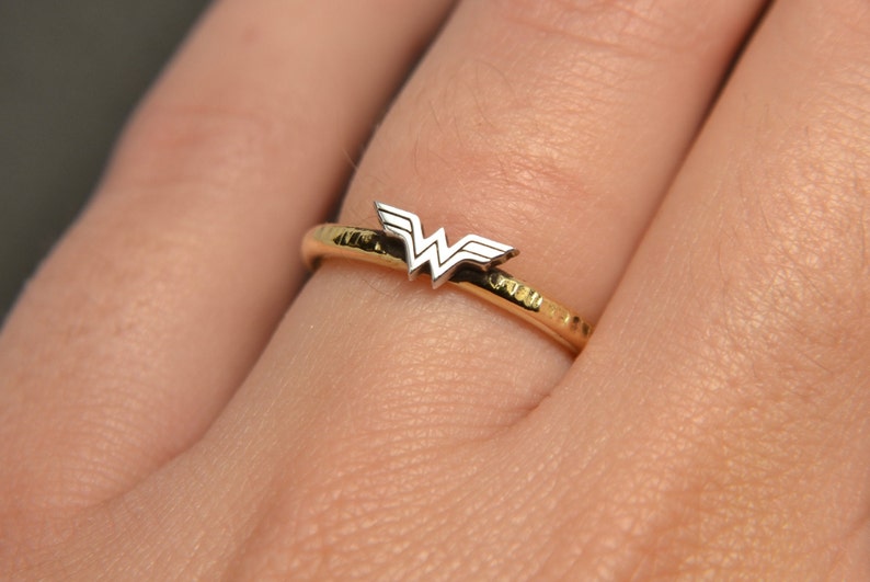 Wonder Woman Ring Sterling Silver 925 Brass Statement Jewelry | Etsy