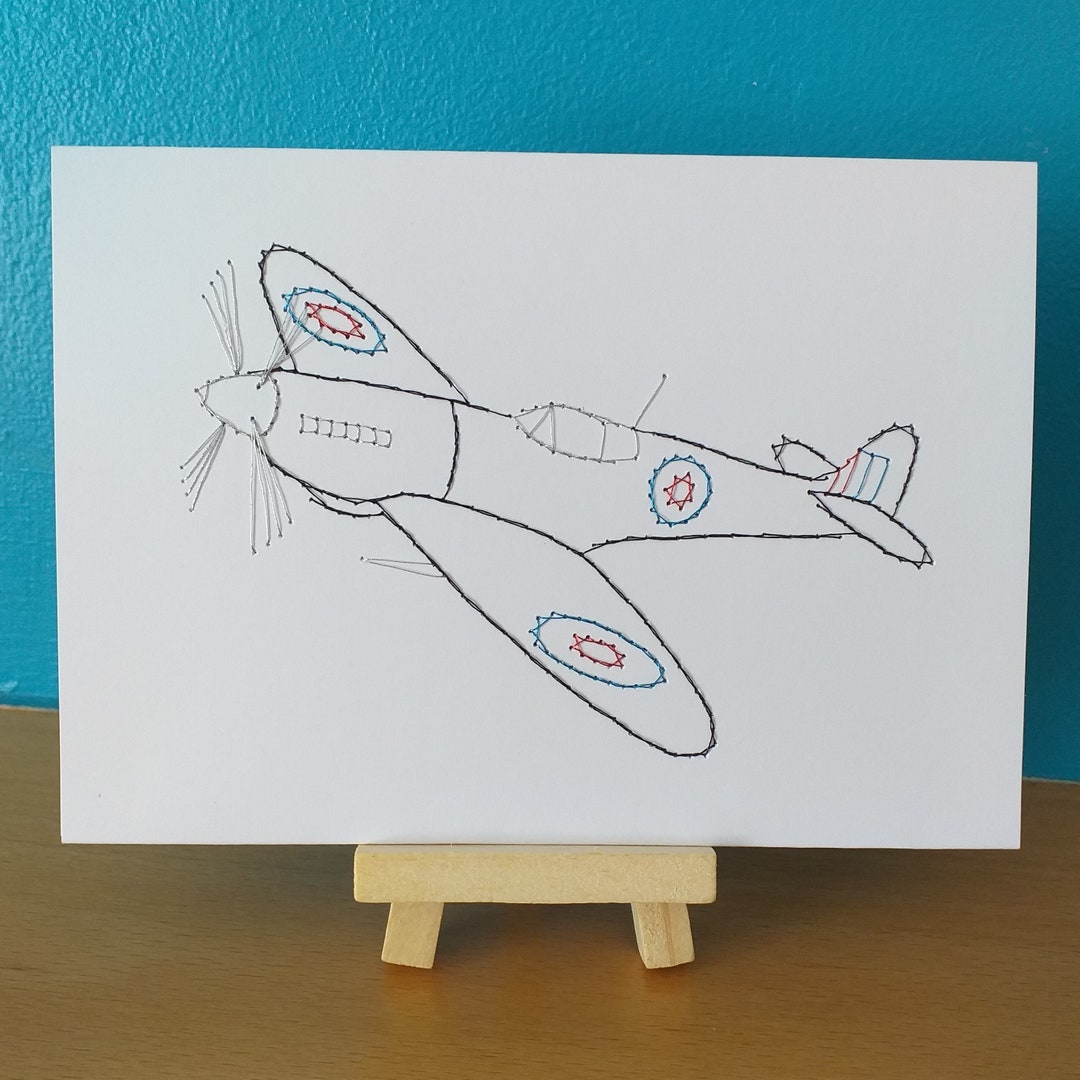 Unique Spitfire Birthday Father's Day or Greeting Card - Etsy