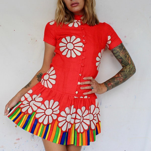 1960s Mini Dress - Etsy