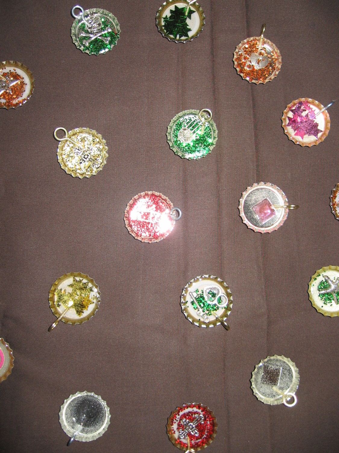 Resin Covered Bottle Cap Charm Necklace - Etsy