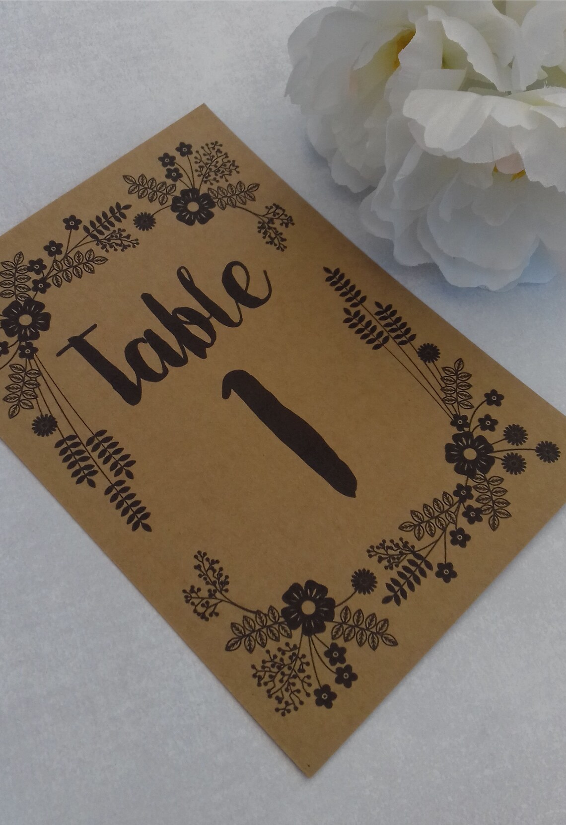 Printable Table Number Cards 1-15. Instant Download Table Numbers ...