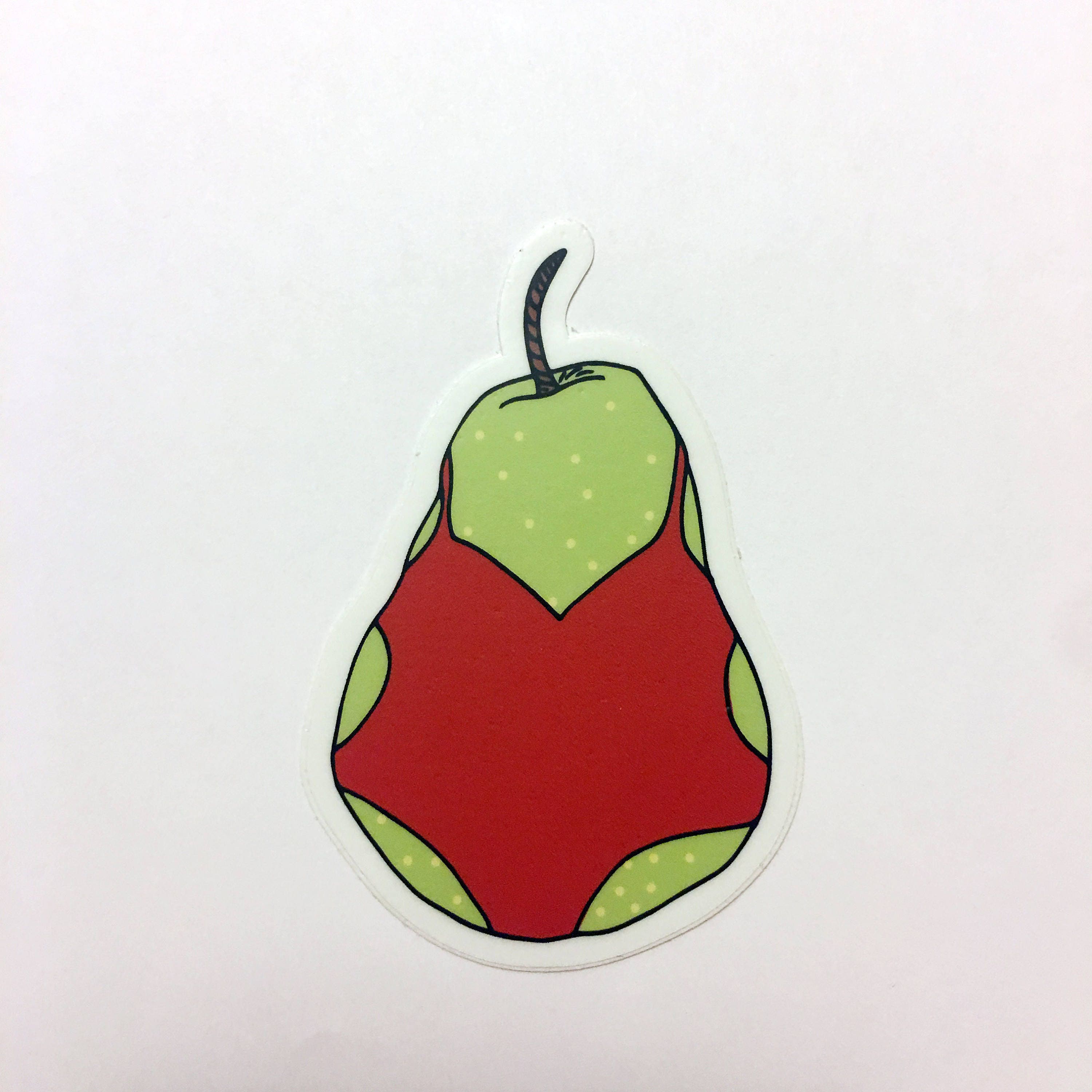 Pear Swimsuit Beach Body Sticker - Etsy