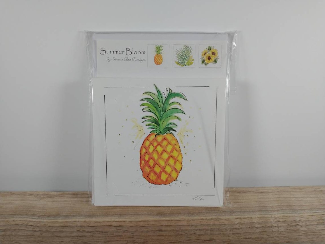 Note Cards Summer Bloom - Etsy