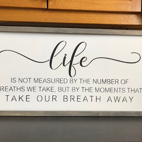Life is Not Measured - Etsy