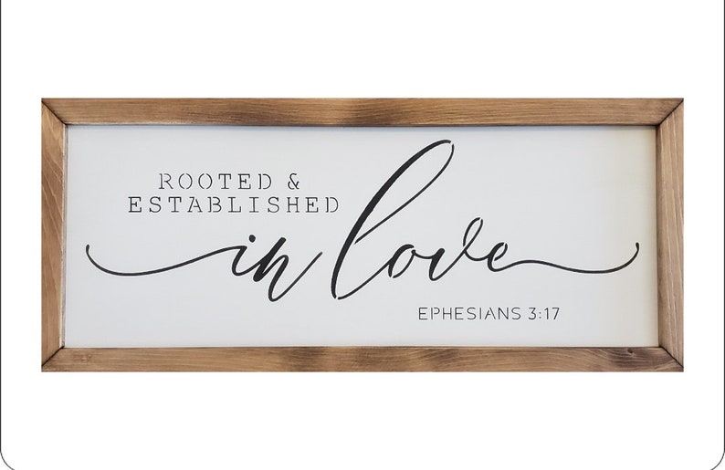 Rooted and Established in Loveephesians 3 17bible - Etsy
