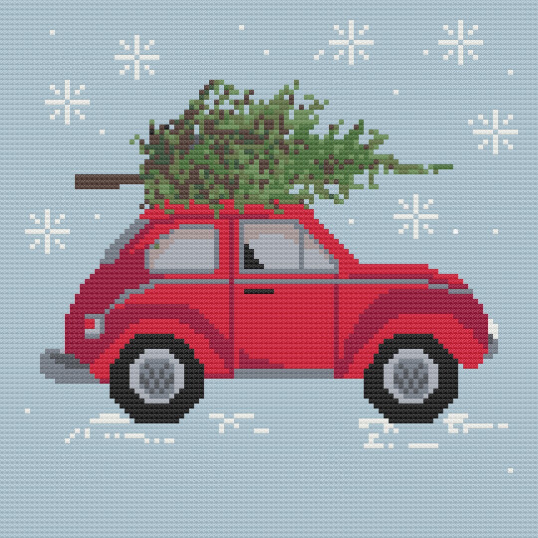 Needlepoint Kit , VW Beetle Bug Needlepoint Stitch Kit Christmas ...