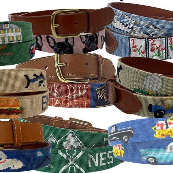 Needlepoint Belt - Etsy