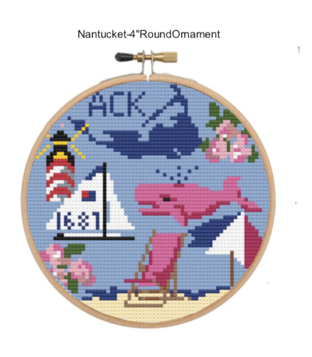 Nantucket Needlepoint Ornament Pattern With Additional Finishing Infoor ...