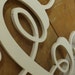 Wooden Letters - Unpainted Vine Script Wooden Letters - Door Hanger ...