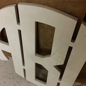 Wooden Monogram - Unpainted Circle Monogram Wall Hanging - Nursery ...