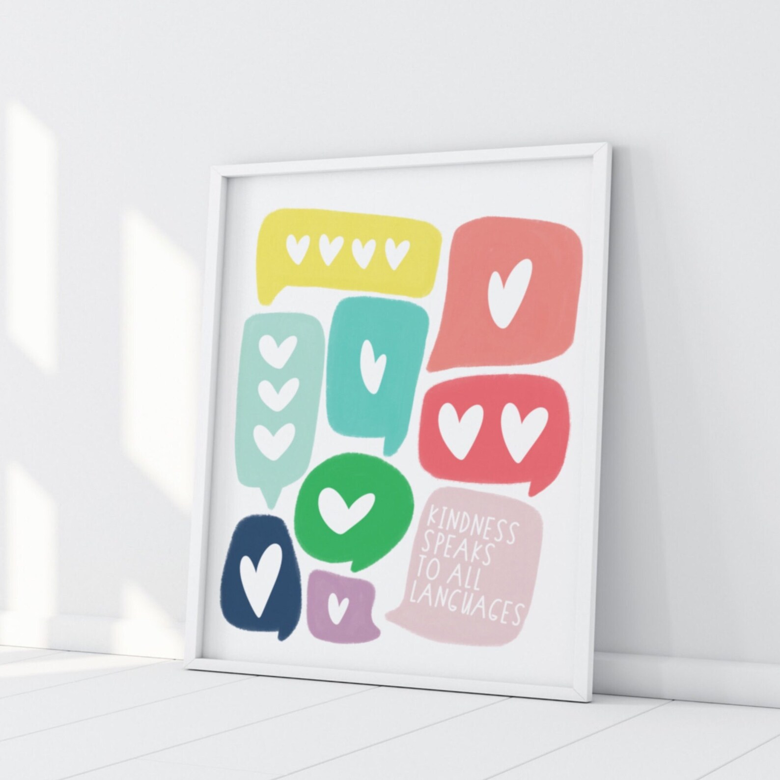 Kindness Speaks to All Languages Digital Printable | Illustrated ...