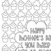 Happy Mother's Day Printable Digital Cupcakes Coloring - Etsy