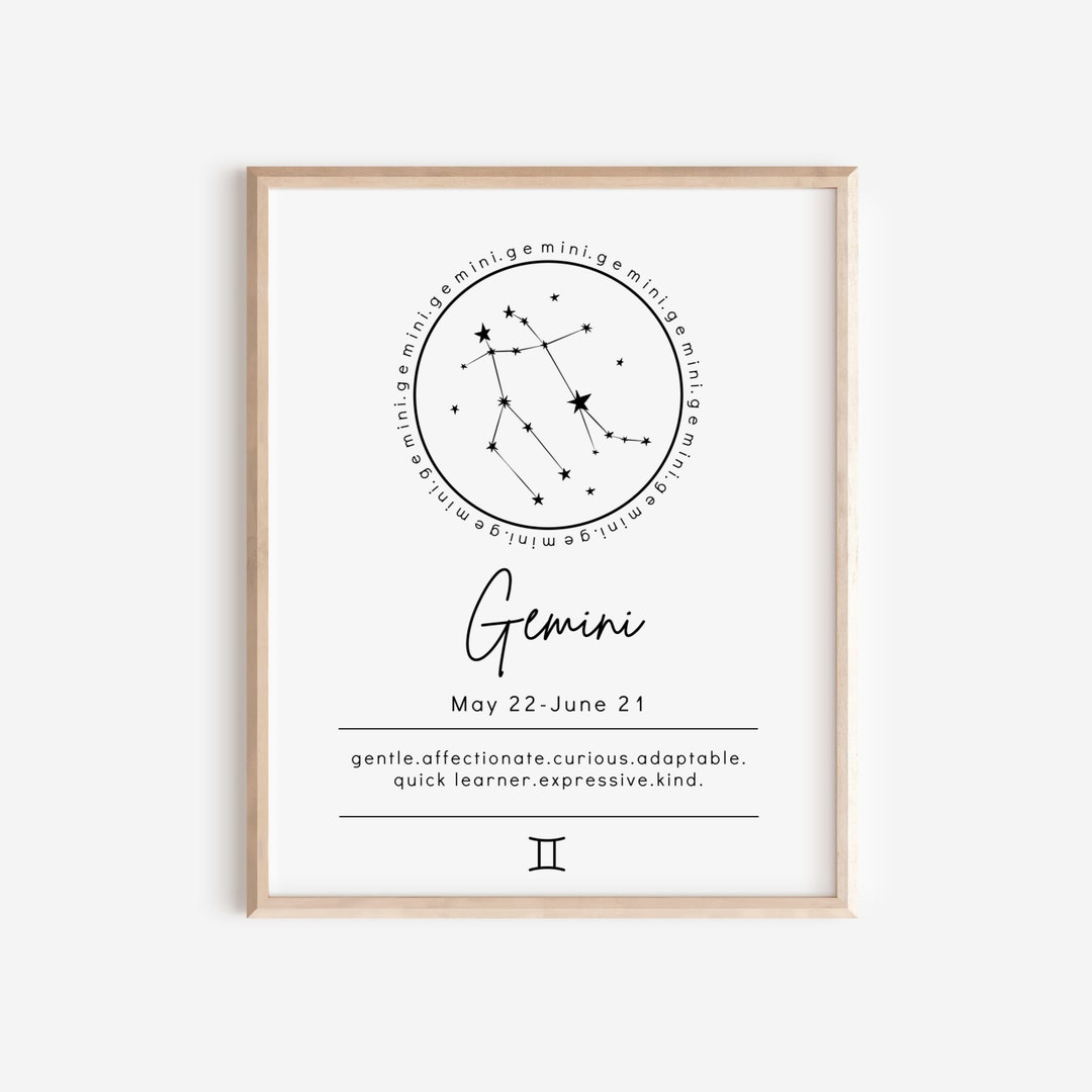 Gemini Zodiac Sign | Astrology Chart + Attributes | Horoscope Digital ...