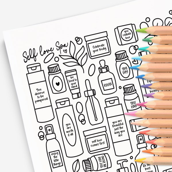 Self Love Coloring - Etsy