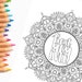 Best Mom Ever Mandala Mother's Day Coloring Page & | Etsy