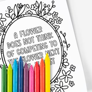 10 Pk Floral Printable Coloring Book 10pk Coloring Pages | Hand-drawn ...