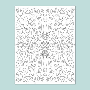 4 Pack Cactus Flowers & Succulent Plants | Hand-drawn Coloring Page ...