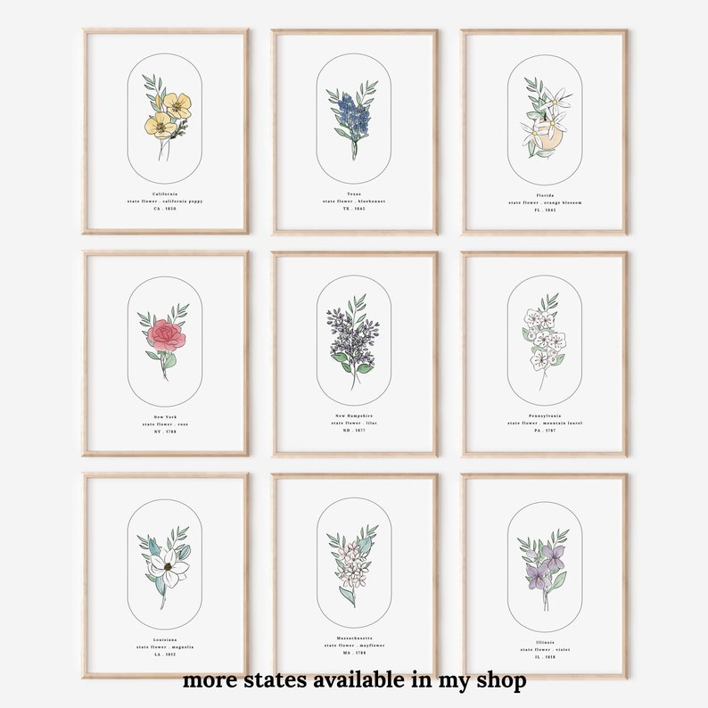 Pennsylvania State Flower Mountain Laurel Watercolor Floral - Etsy