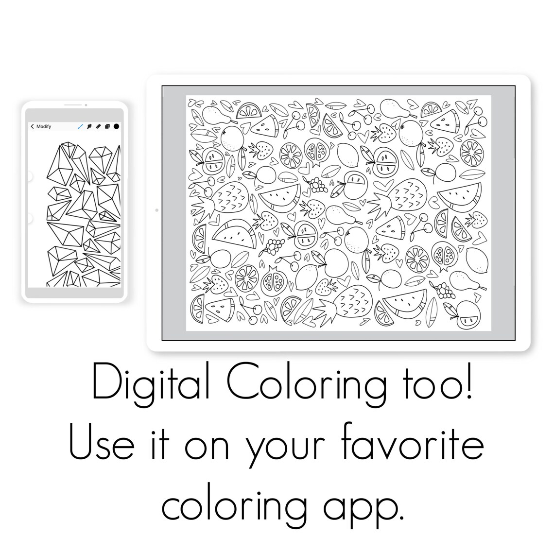 Custom Text on Any Coloring Page in My Shop Personalized | Etsy