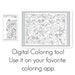 Custom Text on Any Coloring Page in My Shop Personalized Coloring Page ...